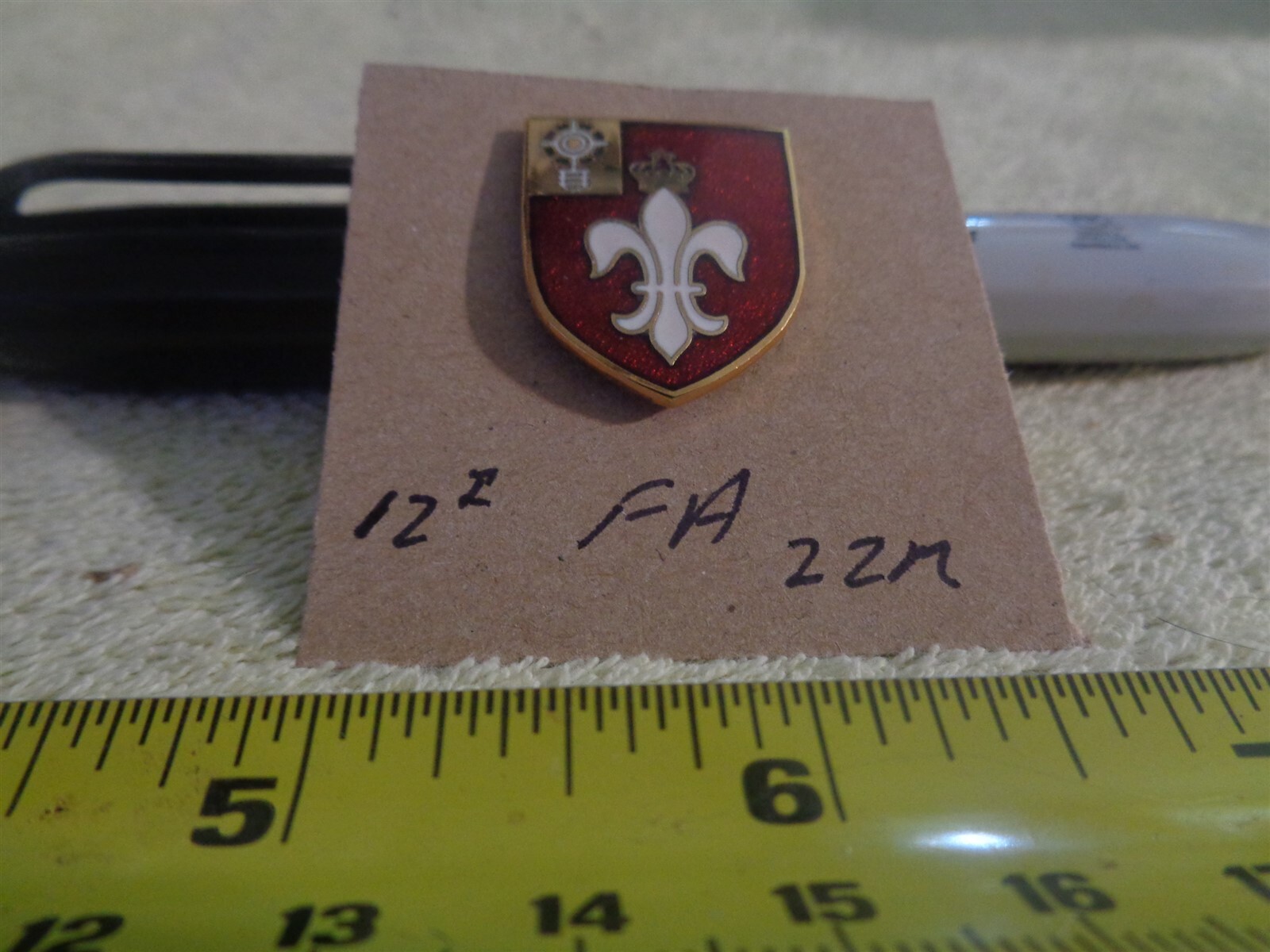 12th Field Artillery 22M Unit Crest, DI, DUI (DRAW#232) | eBay