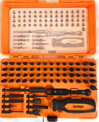 Lyman Master Gunsmith Screwdriver Tool Kit with Orange Case, 6-Pieces ...