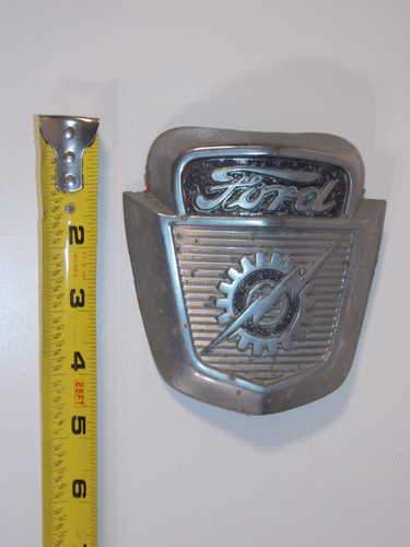 Vtg 1953 54 55 56 Ford F100 Truck Vehicle Front Hood Emblem Badge BAAA ...