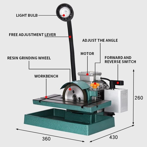 Universal Knife Sharpener 370W Turning Tool Boring Knife Sharpener 380V ...