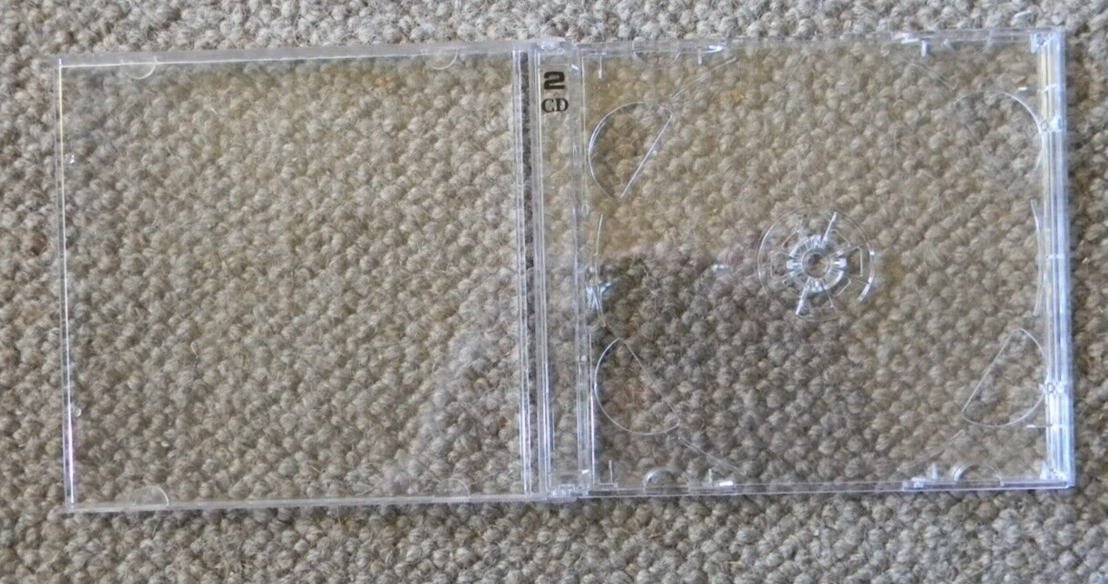 DOUBLE CD JEWEL CASE(10 PACK) : PLASTIC : FAIR CONDITON : SEE PHOTO'S ...
