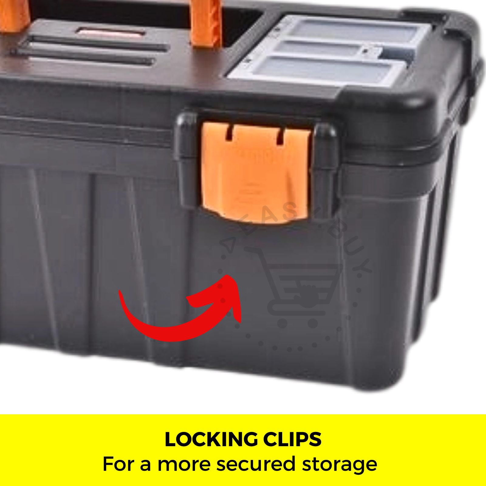 Craftright 435mm Tool Box Mechanic Hand Tools Storage Compartment Tool ...