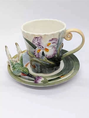 New In Pkg Botanical Collection By Corner Ruby Hummingbird Tea Cup ...
