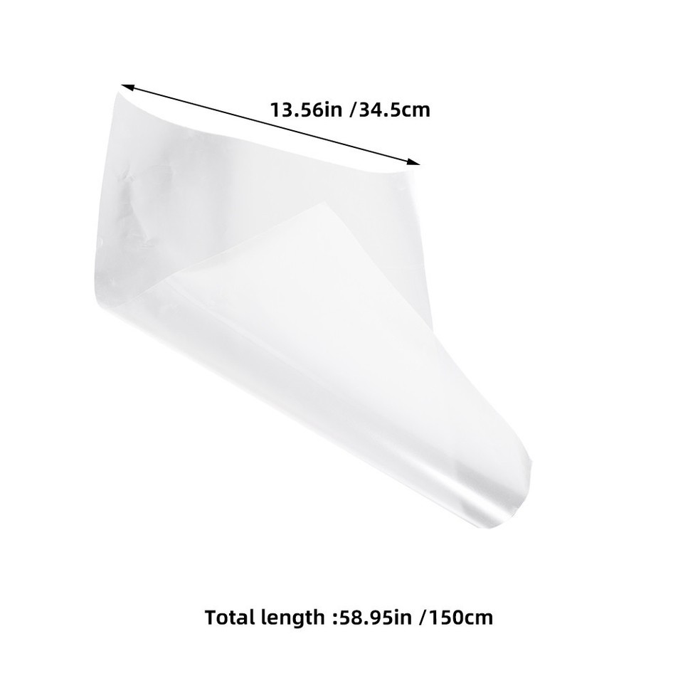 1 Roll Transparent Self-Adhesive Book Cover Plastic Protective Film For ...