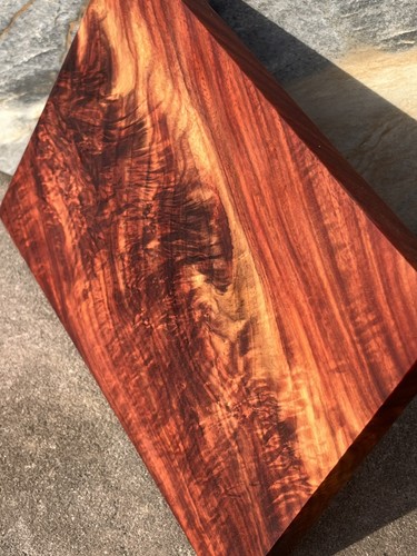Rosewood Burl Wood Board Figured Billet Block Woodworking Slab 8.2”x5.5 ...