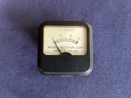 MODEL RECTIFIER CORP 0-6 DC Amp Panel Meter VINTAGE | eBay