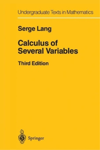 Serge Lang Calculus of Several Variables (Poche) 9781461270010 | eBay