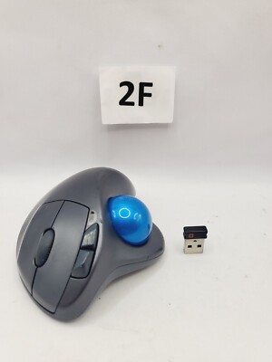 Logitech Logi M570 Wireless Trackball Mouse W/ USB Dongle/Receiver NO ...