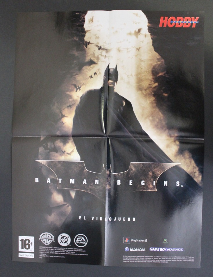 2005 FANTASTIC FOUR + BATMAN BEGINS Double-Sided Poster 58 x 43 cm 22.8 ...
