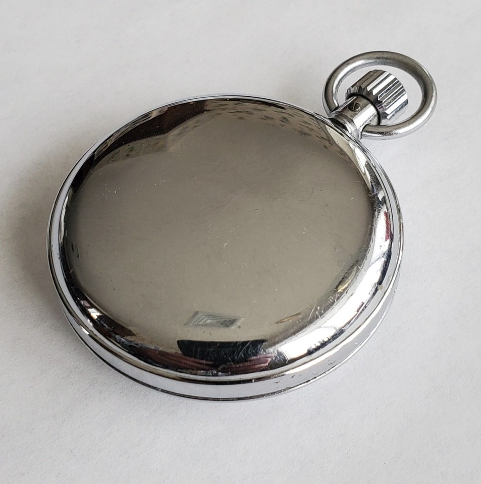 Chrome Plated Heuer Stopwatch Valjoux 57 w/ Running Seconds - Broken ...