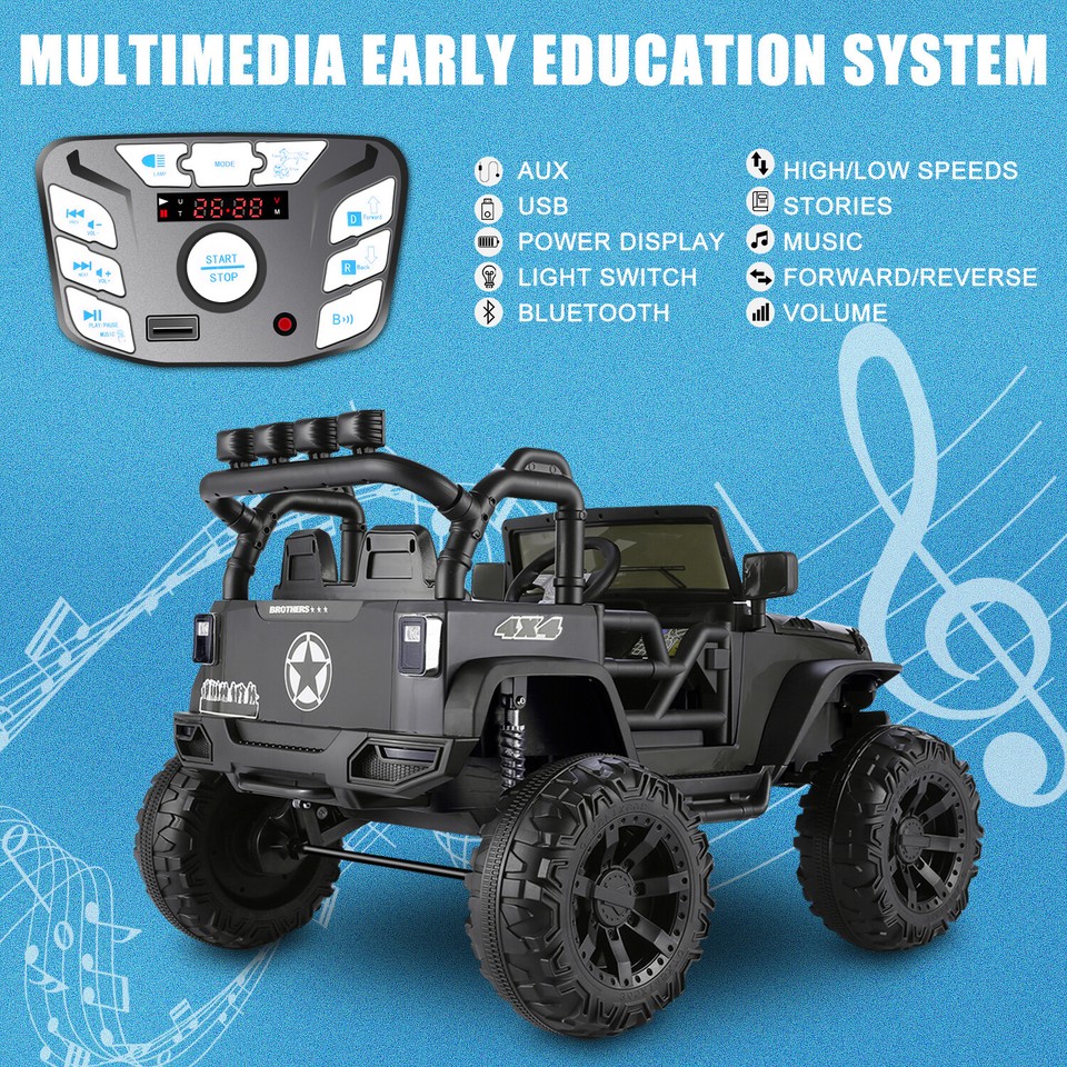 2-Seater Ride On Car Kids 24V Truck Remote Control Battery Electric ...