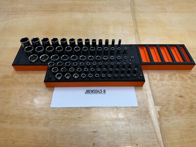 Snap-on Tools USA NEW ORANGE 78pc 1/4" & 3/8" Drive SAE Master Socket ...