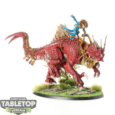 Seraphon - Skink Oracle on Troglodon - bemalt | eBay.de
