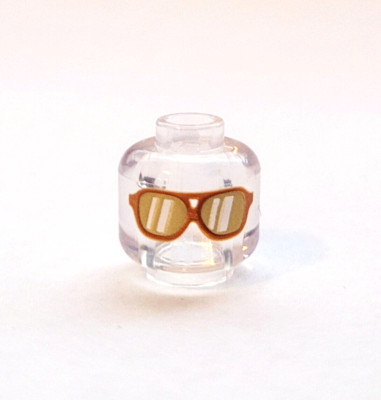 Lego Mr Pale Ninjago Minifig Head NEW - Invisible Man Trans-Clear ...