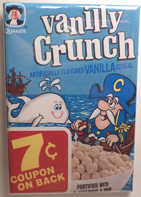 Cap'n Crunch Vanilly Crunch MAGNET 2"x3" Fridge or Locker Vintage ...