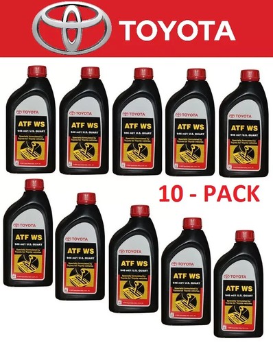 10-Quart GENUINE ATF WS Automatic Transmission Fluid ATFWS FOR TOYOTA ...