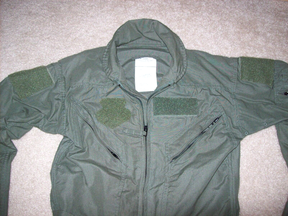 NEW NWOT CWU 27/P Sage Green Flight Suit Size 42R 42 Regular USN/USAF ...