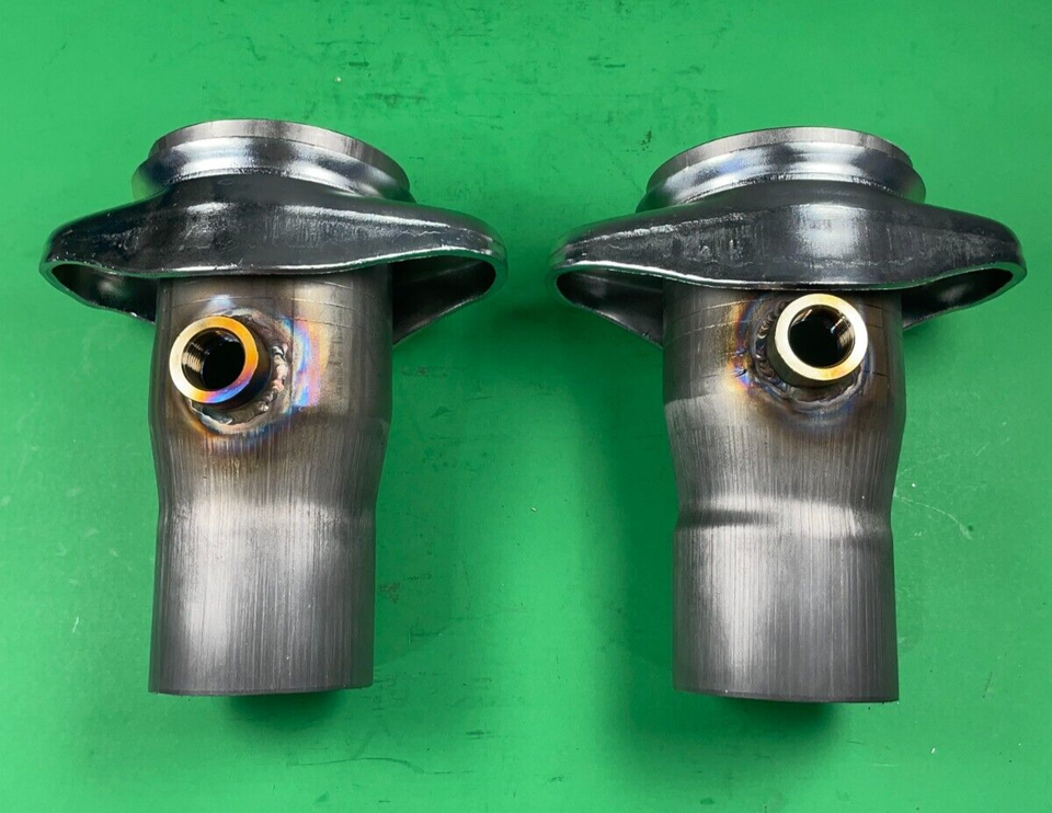 3"Ball Header to 2.5"ID 409 Stainless Socket W/02 Bungs 2 Bolt ...