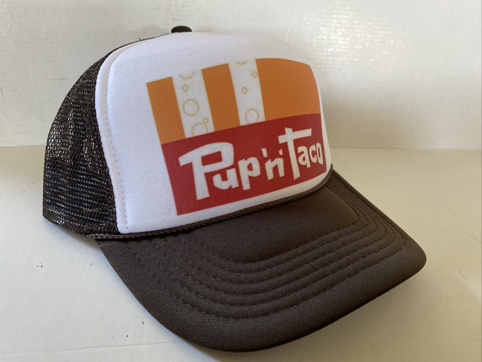 Vintage Pup N Taco Hat Fast Food Trucker Hat snapback Brown Summer ...