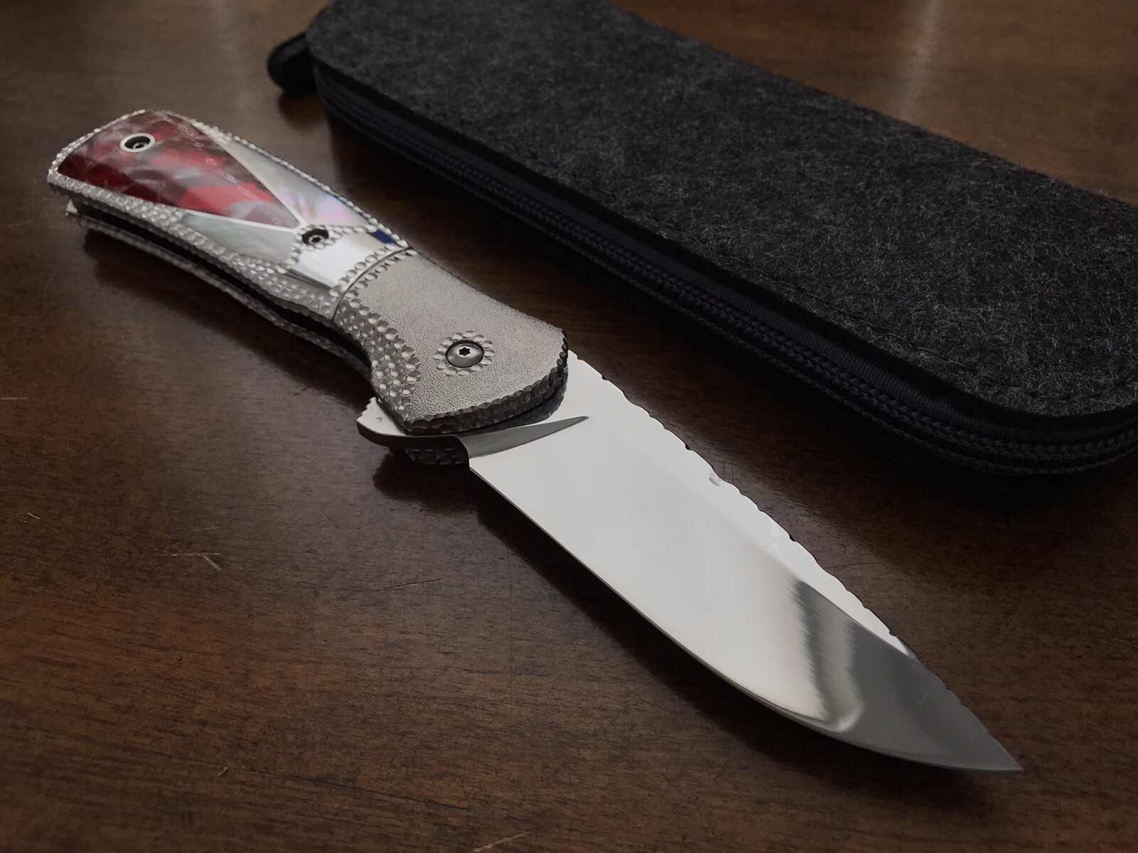 Buck 337 Paradigm Michael Prater Painted Pony Custom Knife Nice Handle ...
