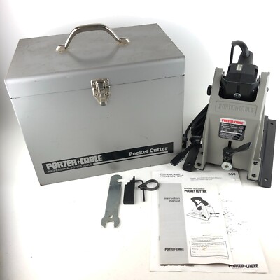 Porter Cable 550 Pocket Cutter With Metal Case, Wrenches & Manual Made ...