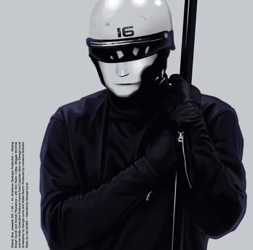 WonderCon THX 1138 Movie Film Android Police Giclee Print Art Poster ...