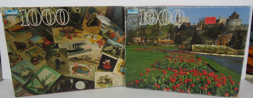 Guild VTG 90s Puzzles New In Box Lot of 2 Sealed 1000 Piece Windsor ...