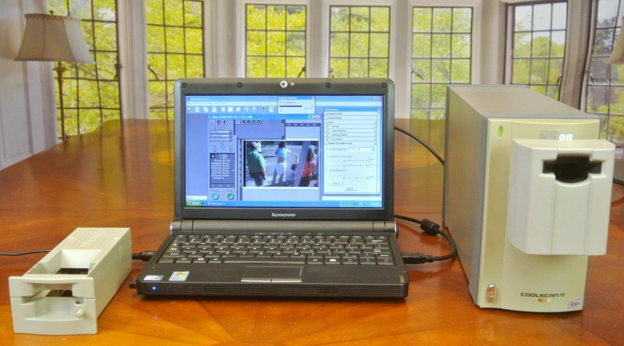 NIKON CoolScan V ED LS 50 SLIDE & FILM Scanner w/ LAPTOP COMPUTER All ...