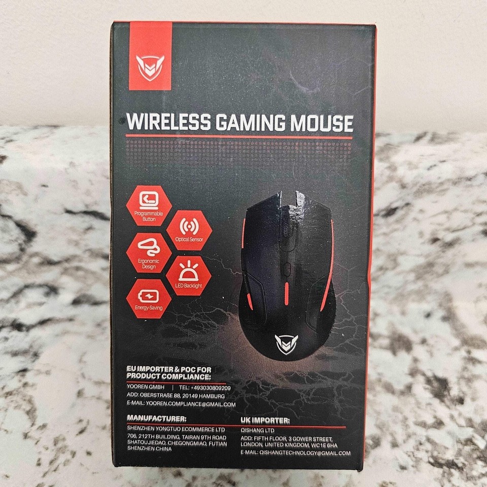 PC280 Gaming Mouse - Wireless RGB Backlight, 6 Programmable Buttons ...
