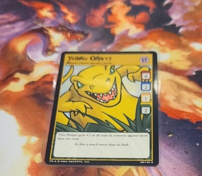 NEOPETS YELLOW GRARRL RARE BATTLE FOR MERIDELL SET 28/140 WOTC VINTAGE ...