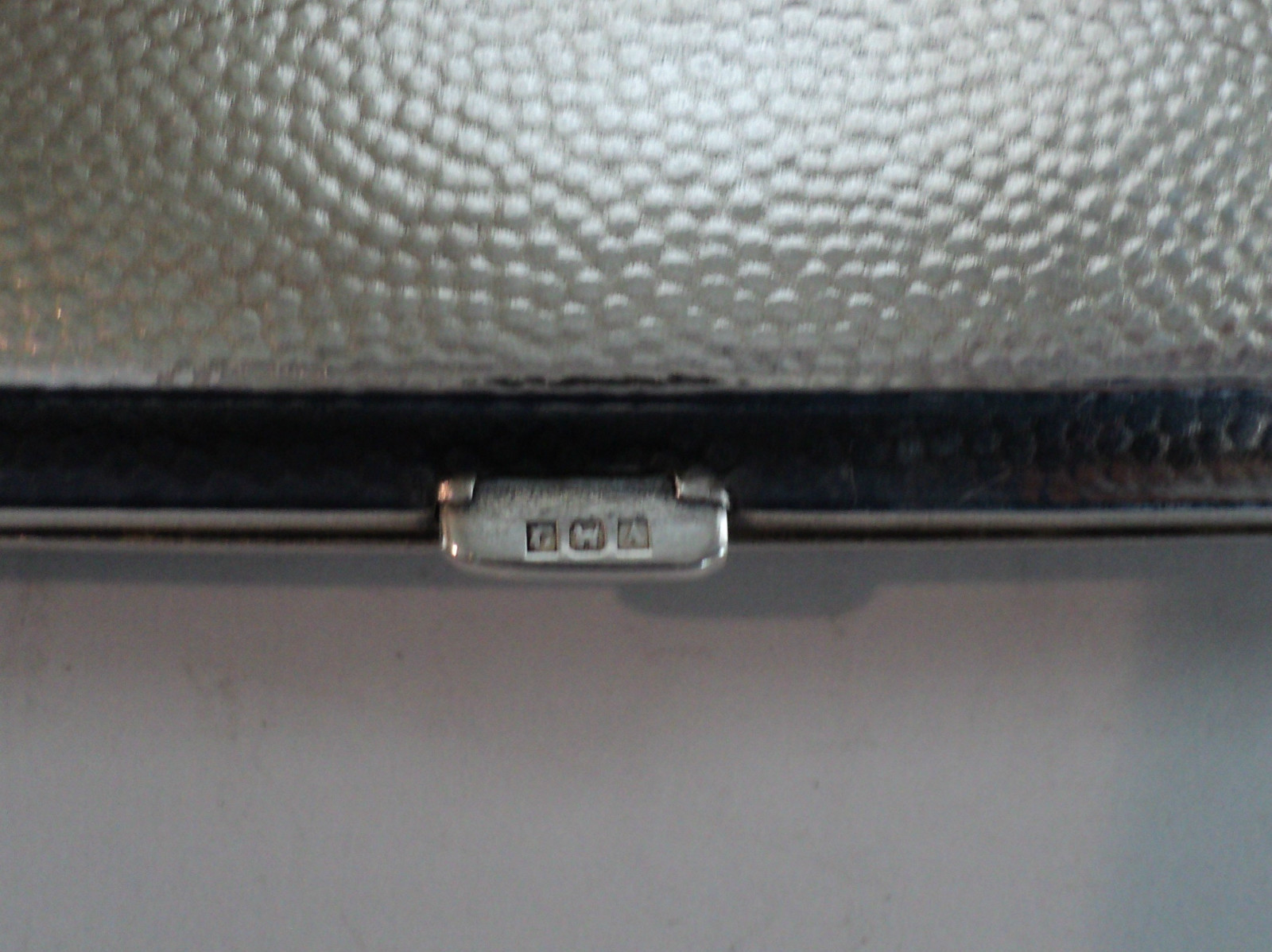 ANTIQUE STERLING SILVER CIGARETTE CASE, INLAID LAPIS STONE FRONT | eBay