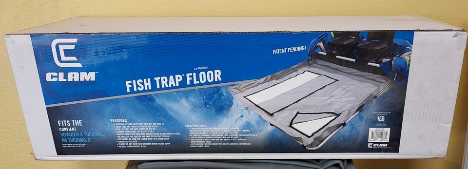 New Clam Ice Fish Tent Shelter Removable Voyager/Thermal Floor W/Carry ...