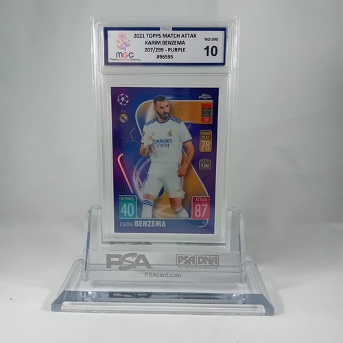 Karim Benzema 2021 Topps /299 Purple soccer card MGC Match Attax ...