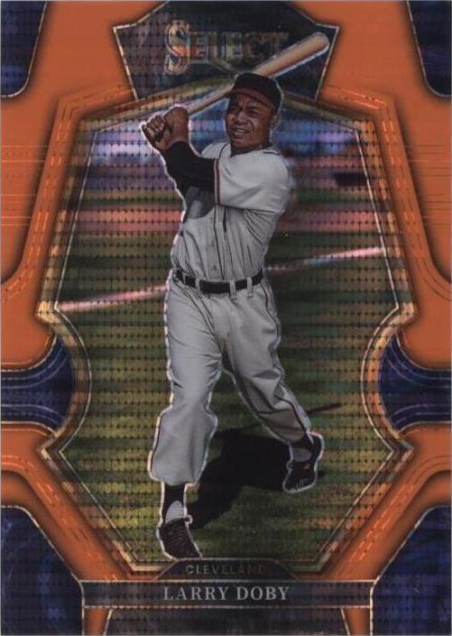 2023 Panini Select - Premier Level Larry Doby #105 Neon Orange Pulsar ...
