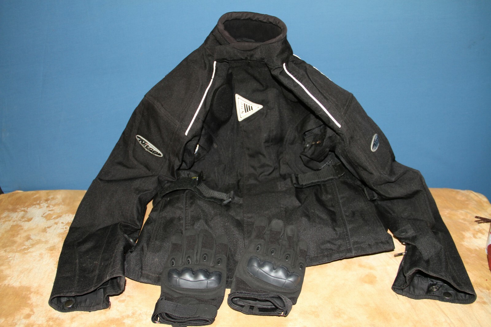 Nitro Riding Jacket RN 109869 Men's Medium Black With Gloves Black | eBay