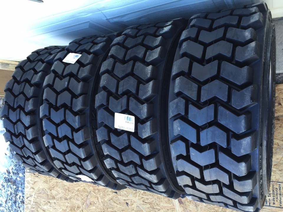 4 HD 10-16.5 Camso/Solideal SKZ Lifemaster Skid Steer Tires -L4 - 10X16 ...