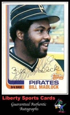 1982 Topps Bill Madlock #365 Authentic Autographed Card Pittsburgh ...