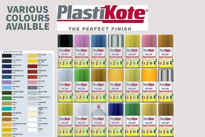 PLASTIKOTE AEROSOL SPRAY PAINT FAST DRY ENAMEL 100ML ALL COLOURS | eBay UK