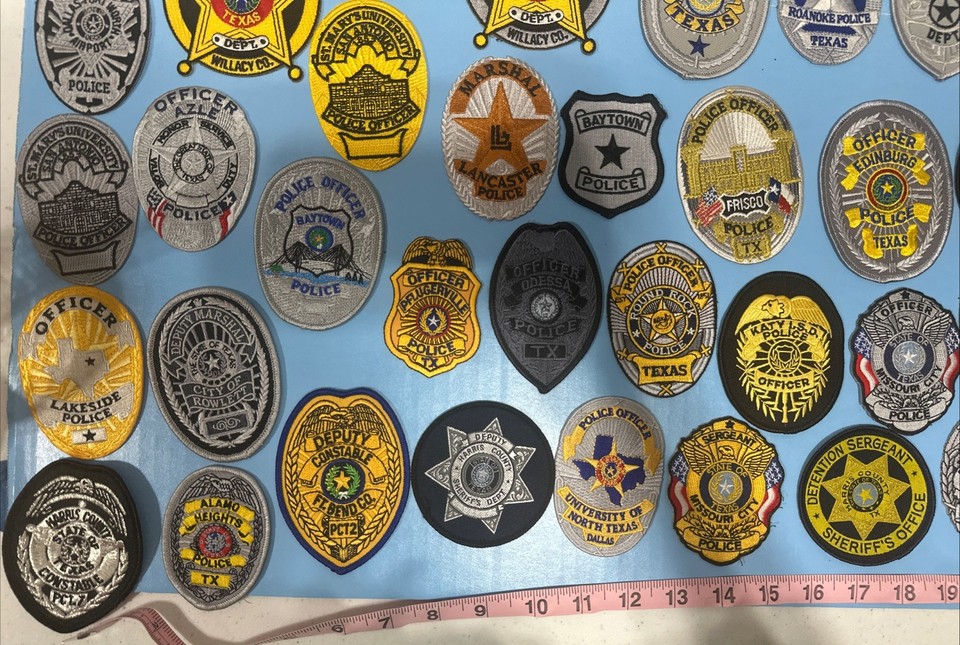 Lot Of 80 Texas Police SHERIFF ISD CONSTABLE ETC. Patches Nice Lot | eBay
