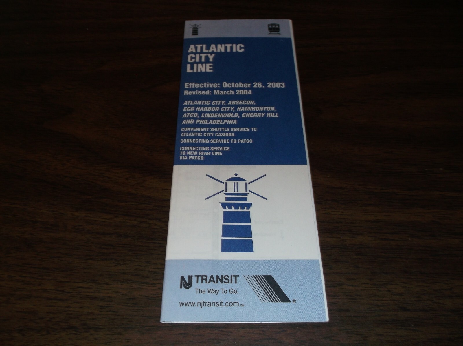 OCTOBER 2003 REVISED NEW JERSEY TRANSIT NJT ATLANTIC CITY PUBLIC ...