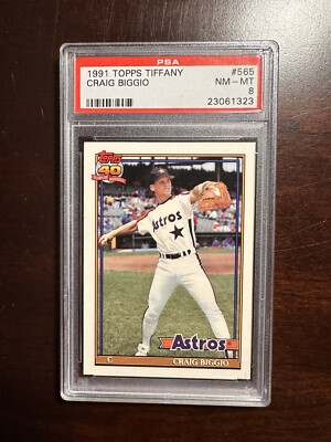 1991 Topps Tiffany Craig Biggio #565 PSA 8 | eBay