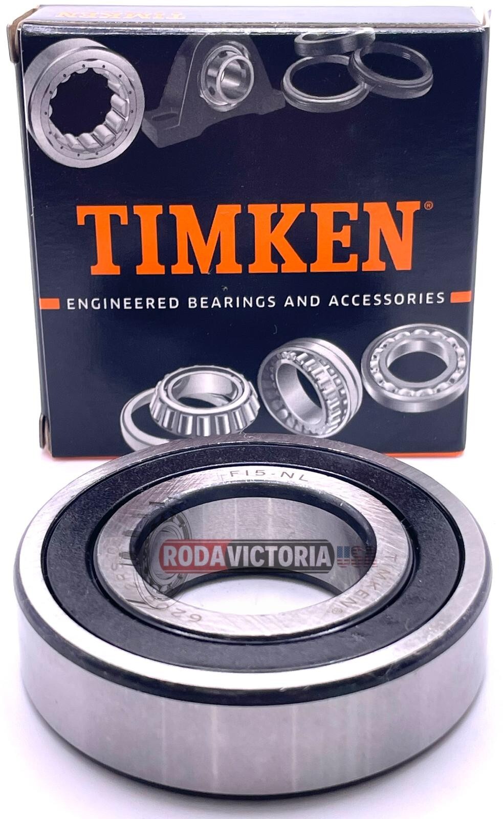 TIMKEN 6206 2RS C3 (2 PACK) DEEP GROOVE BALL BEARING, RUBBER SEALED ...