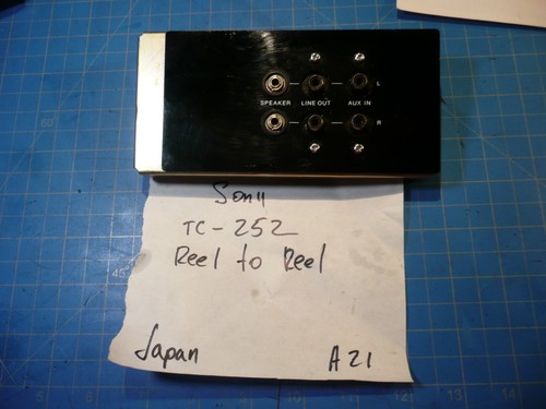 Sony TC-252 Reel To Reel Tape Recorder Replacement Parts Side Input ...
