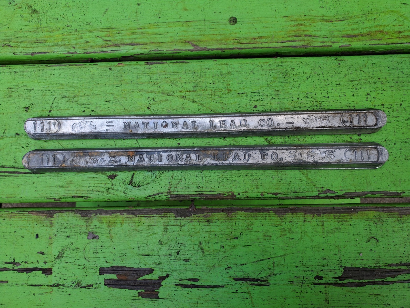 Vintage Lot Of 2 National Lead Co. 111 Dutch Boy Lead Bars | eBay
