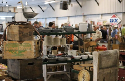 10 pound box lot of New & Vintage collectible items- ** see details ...