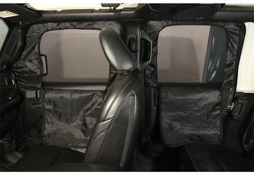 4Pcs Window Sunshade Mesh Anti Insect Net Cover for Jeep Wrangler JK JL ...