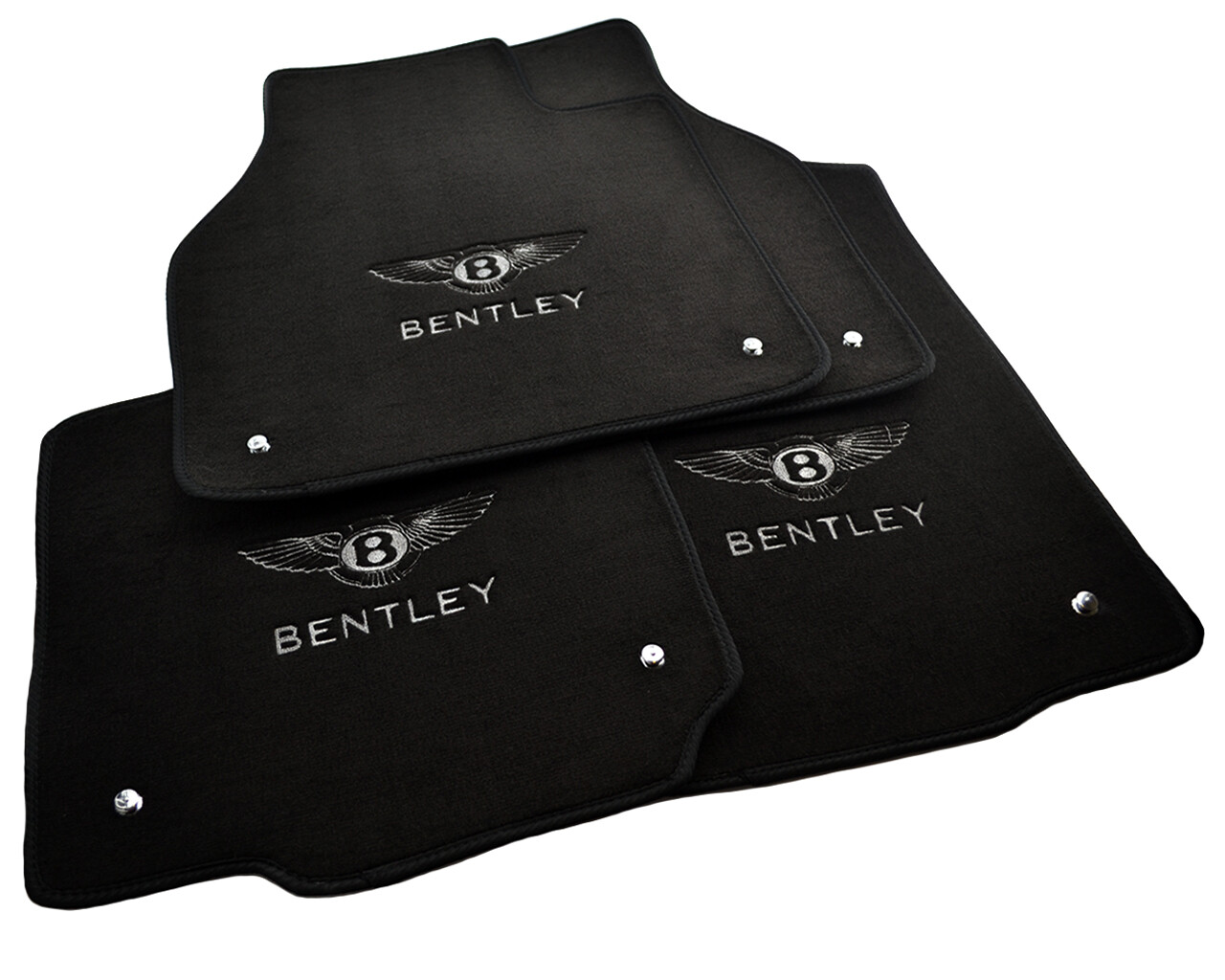 Floor Mats For Bentley Flying Spur Tailored Black Carpets With Bentley ...