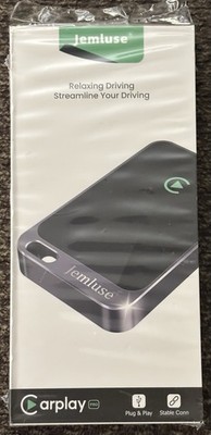 Jemluse Wireless Carplay Adapter for Apple - Stable Fast Connection ...