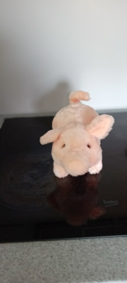 Vintage Collectible Fluffy Toy Pig Pink Battery Operated Pig ...