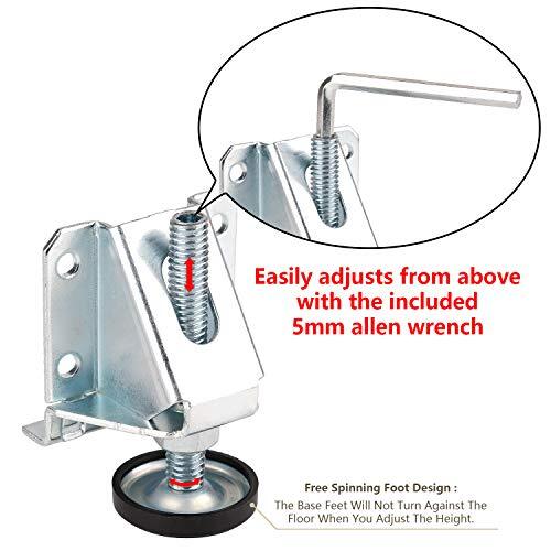 Leveling Feet Heavy Duty Furniture Levelers Adjustable Table Leg ...